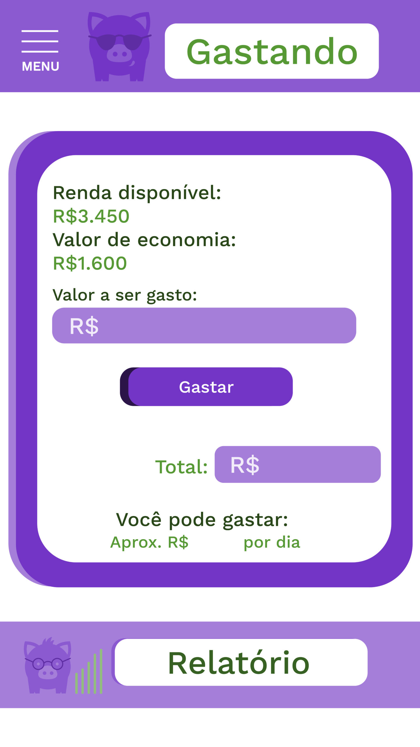 Bóink - App de Finanças - Andressa Burjato